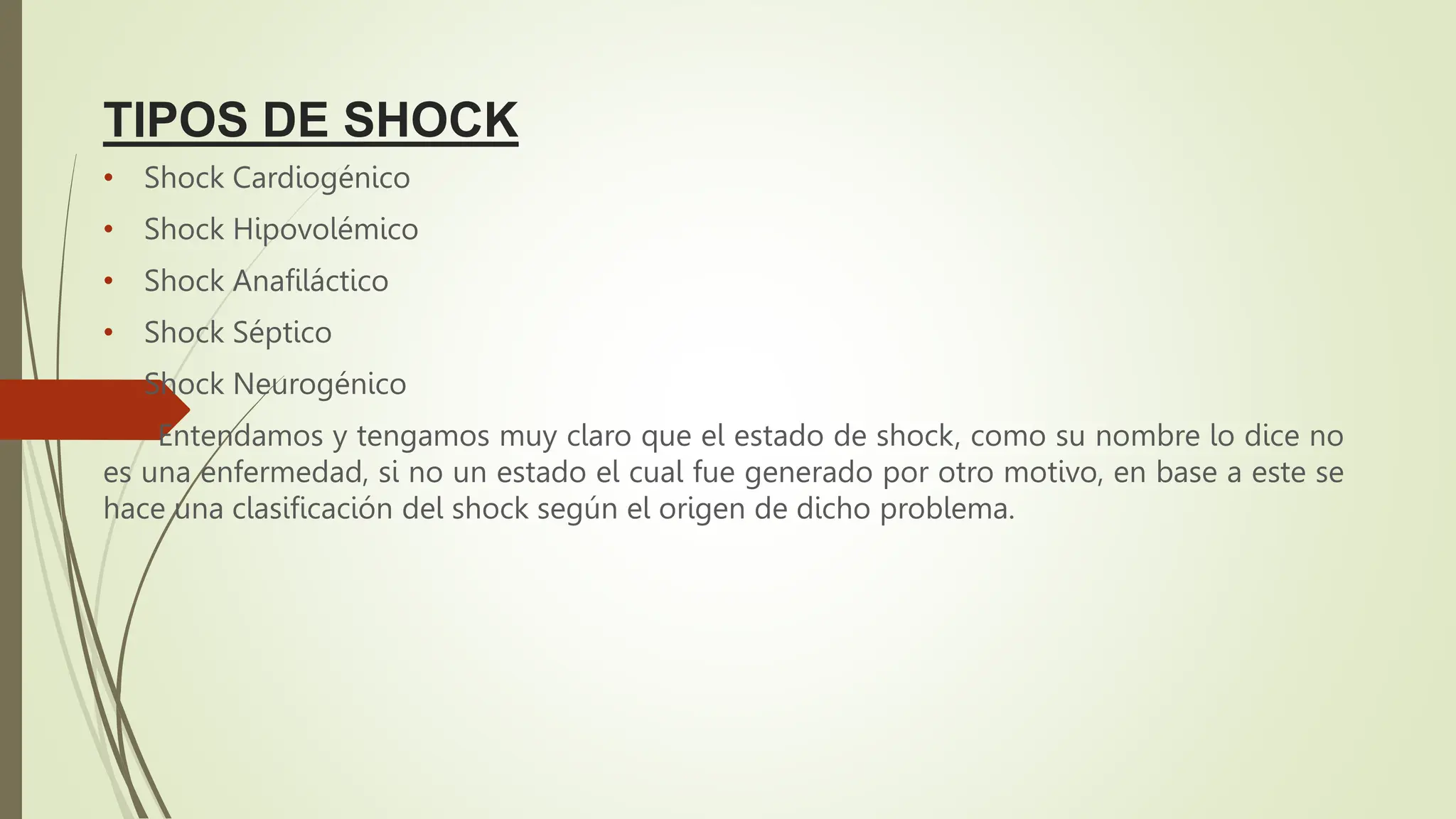 Estados de shock, causas, prevención y manera de actuar ante ellos | PPTX