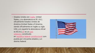 Estados unidos. Historia | PPTX
