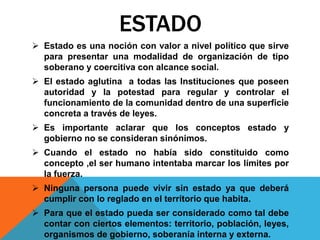 Estado y gobierno | PPTX