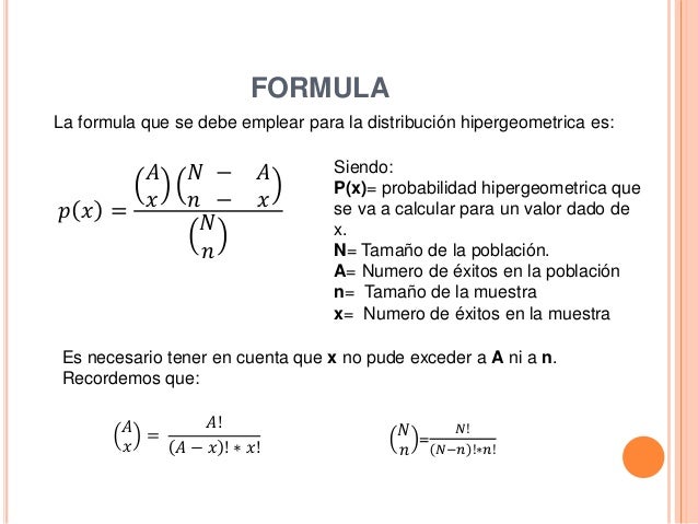 Estadística hipergeometrica