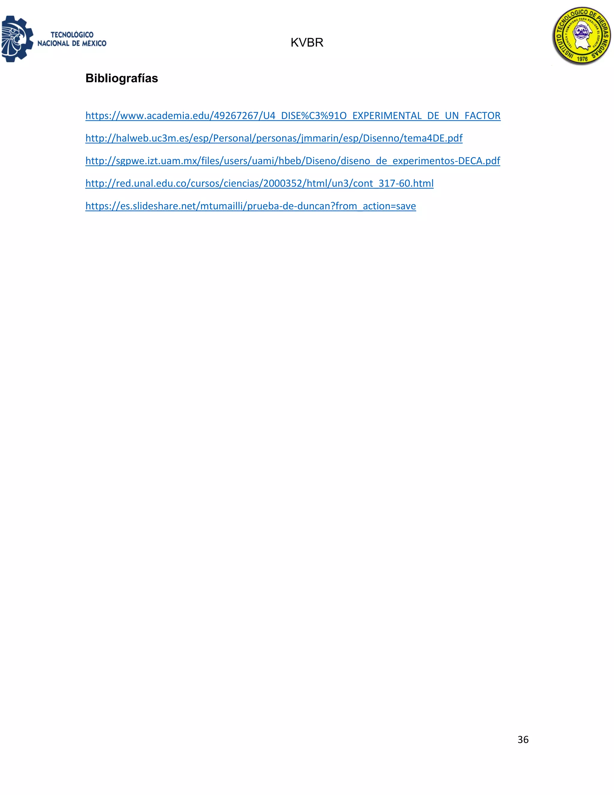 Tema 4. Diseño experimental para un factor | PDF