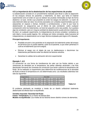 Tema 4. Diseño experimental para un factor | PDF
