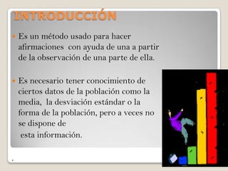 Estadística inferencial teoria2 | PPTX