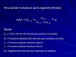 EstadíStica Nº 04 Medidas Estadisticas | PPT