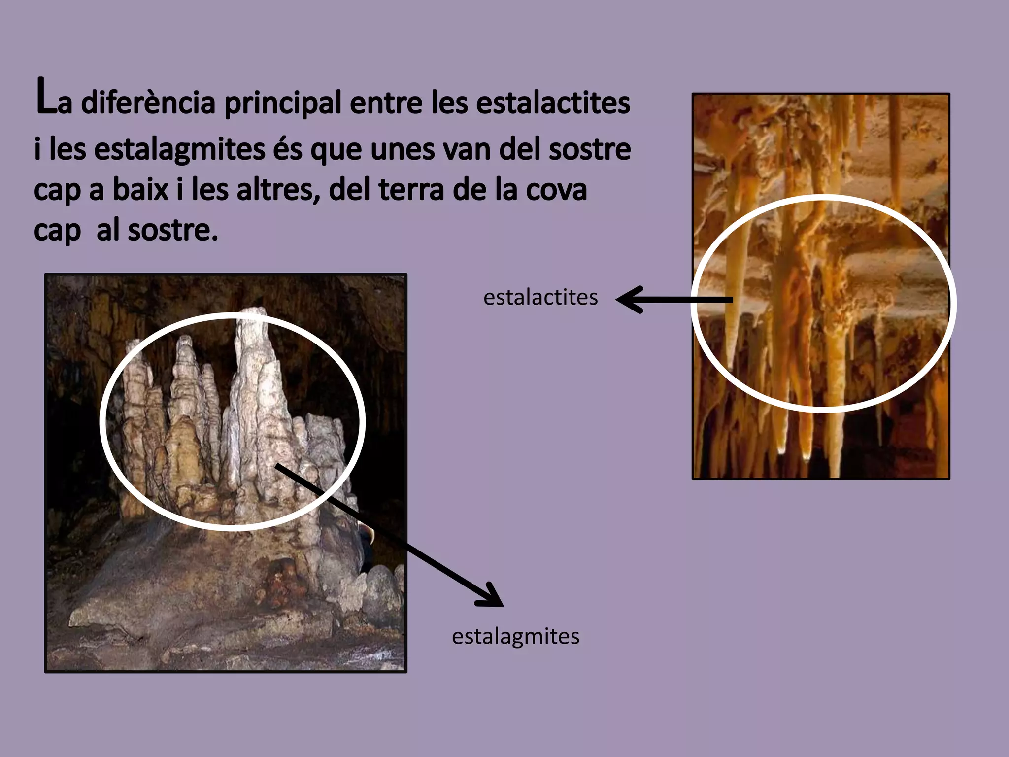 Estalacmites, estalactites, coves de sal | PPTX