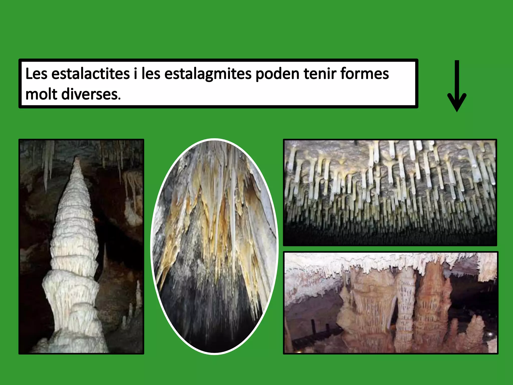 Estalacmites, estalactites, coves de sal | PPTX
