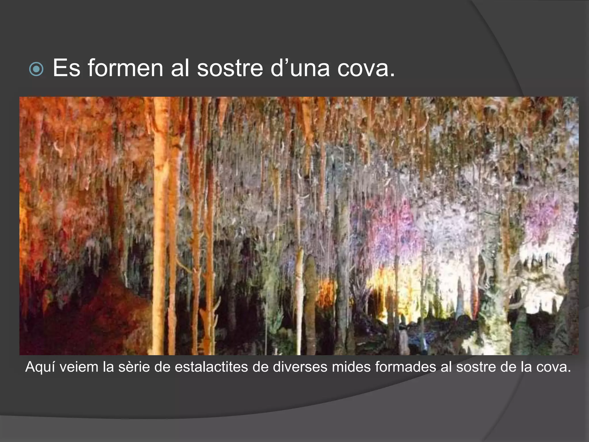 Estalactites i estalagmites | PPTX