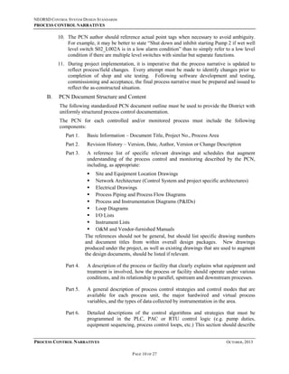 Estandar control narrative | PDF