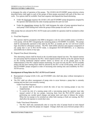 Estandar control narrative | PDF