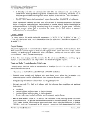 Estandar control narrative | PDF