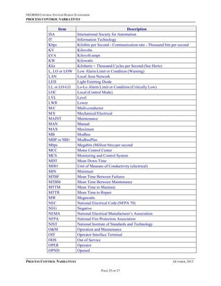 Estandar control narrative | PDF