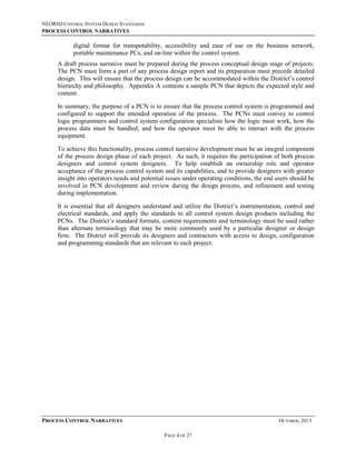 Estandar control narrative | PDF