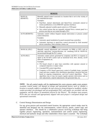 Estandar control narrative | PDF