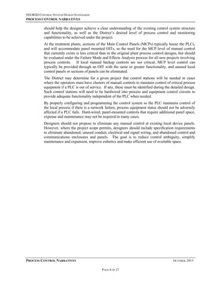 Estandar control narrative | PDF