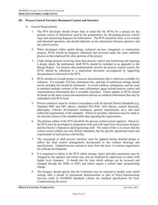 Estandar control narrative | PDF