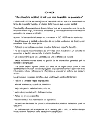 Estandares de calidad | PDF