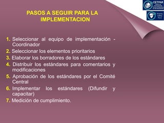 CURSO DE ESTANDARES Y PROCEDIMIENTOS DE TRABAJO.ppt