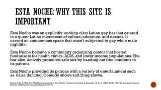 Esta Noche - Historic Site | PPT