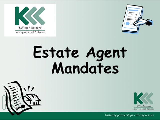 Estate agent mandates | PPT