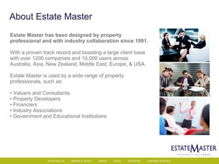 Estate Master Overview | PPT