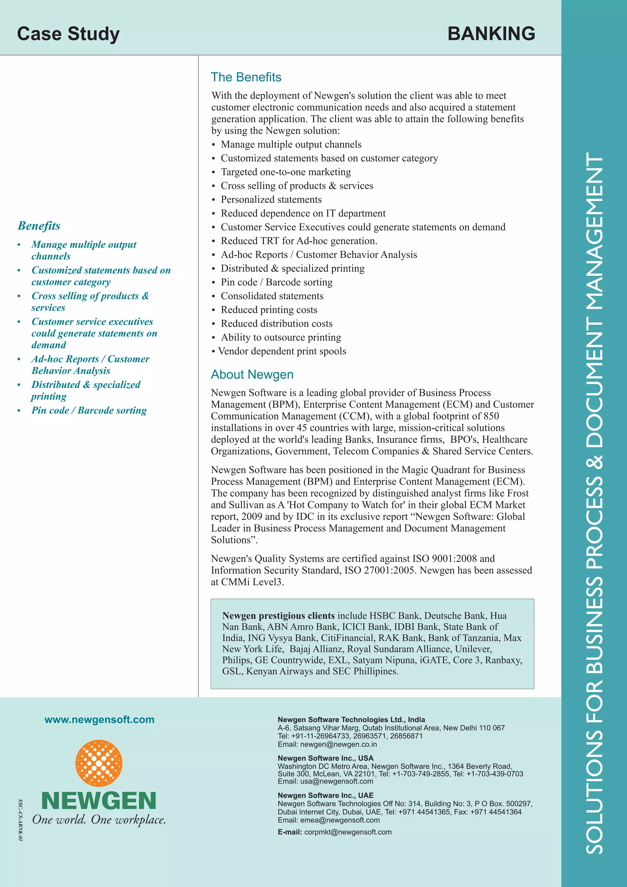 Estatement Solution Using Customer Communication Management CCM ...