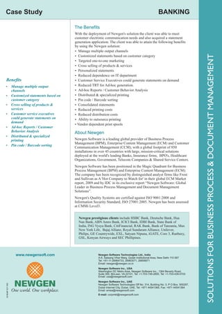 Estatement Solution Using Customer Communication Management CCM ...