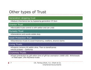 Estate and Succession planning through Private Trusts | PDF