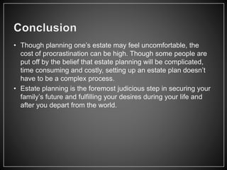 Estate planning ppt | PPTX