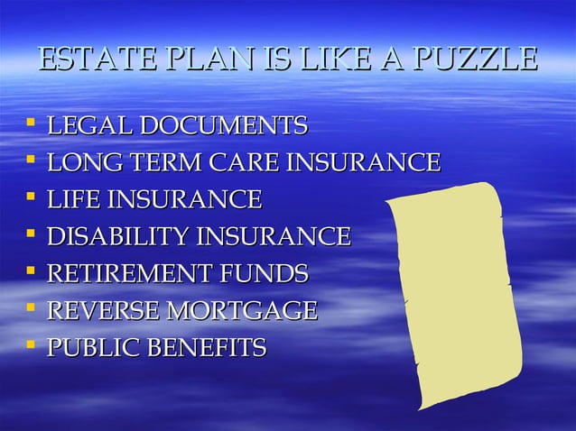 Estate planning presentation | PPT | Life Insurance | Insurance