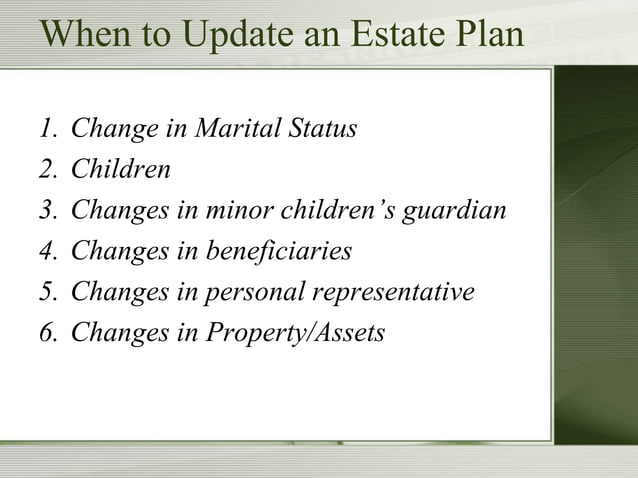 Estate planning presentation | PPTX