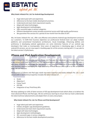 Estatic company profile | PDF