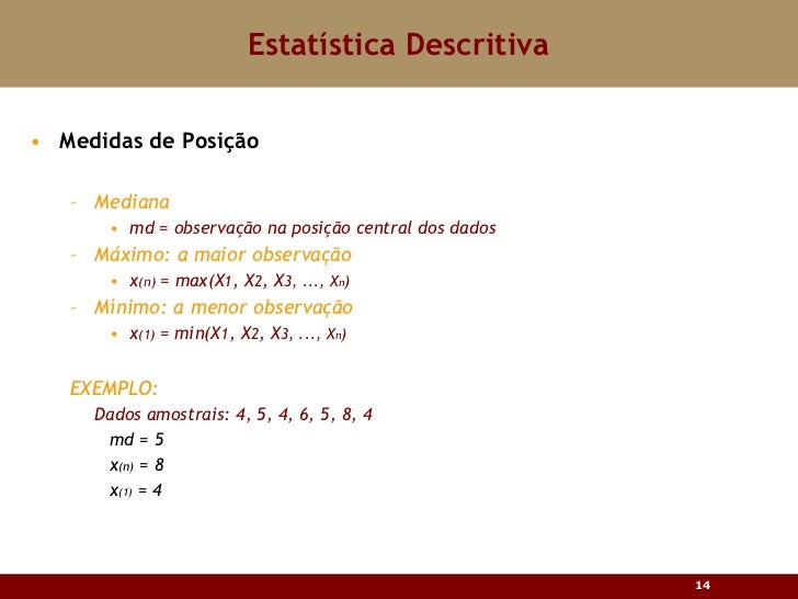 Estatística Descritiva