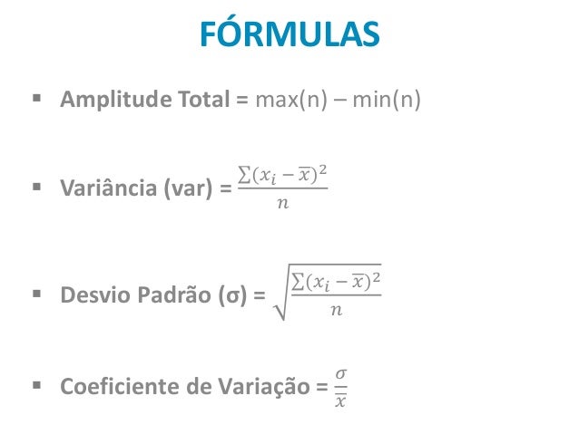 Estatística e probabilidade - 7 Medidas de Variabilidade