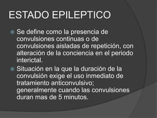 Estatus convulsivo | PPTX
