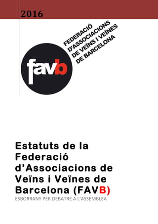 Estatuts 2016 favb | DOC
