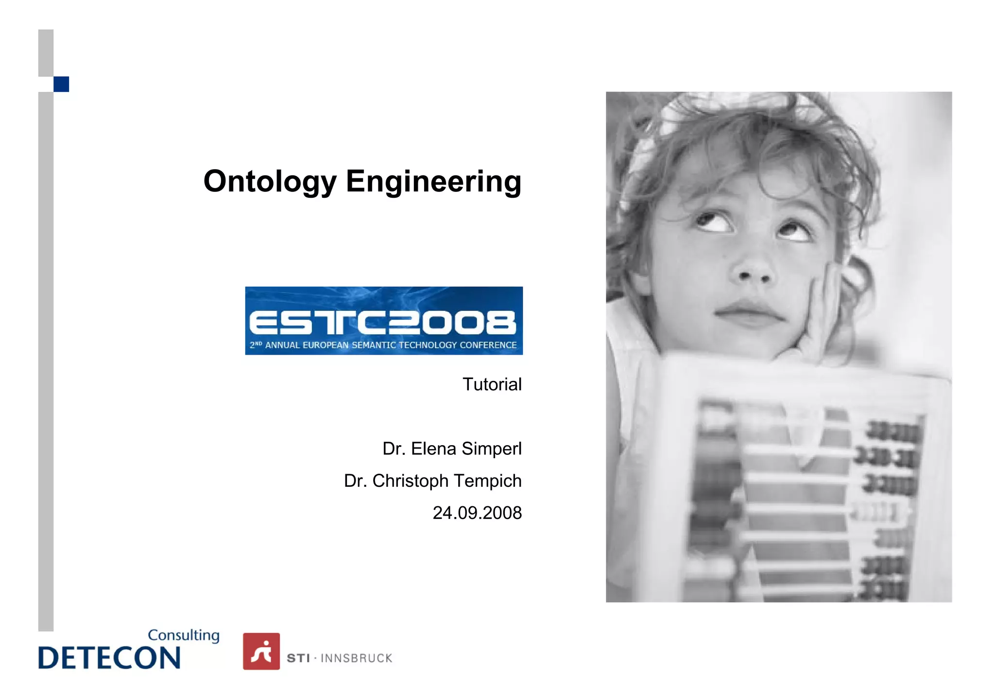 Ontology engineering ESTC2008 | PDF