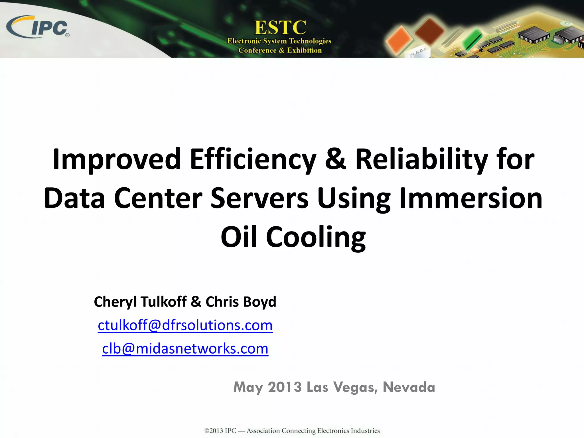 ETC 2013 Improved Efficiency & Reliability for Data Center Servers ...