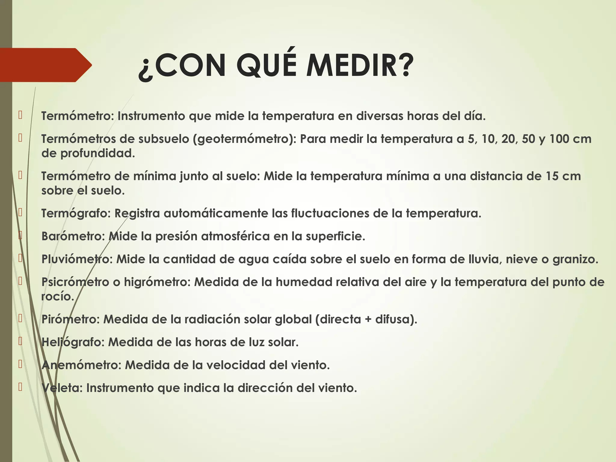 Presentacion de las Estaciones Climatologicas y sus contenidos | PPT