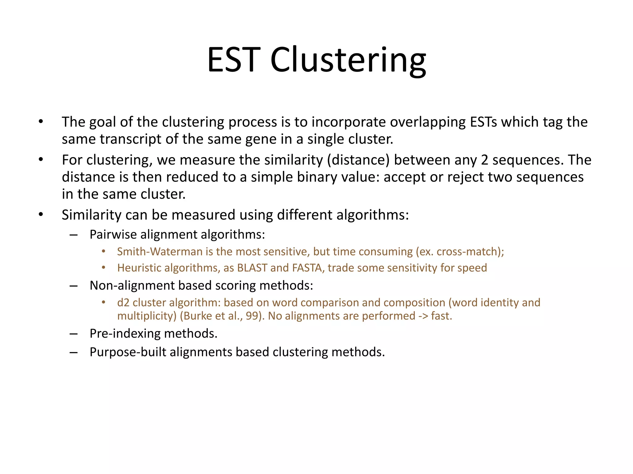 EST Clustering.ppt
