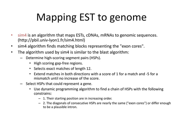 EST Clustering.ppt | Biological Sciences | Science