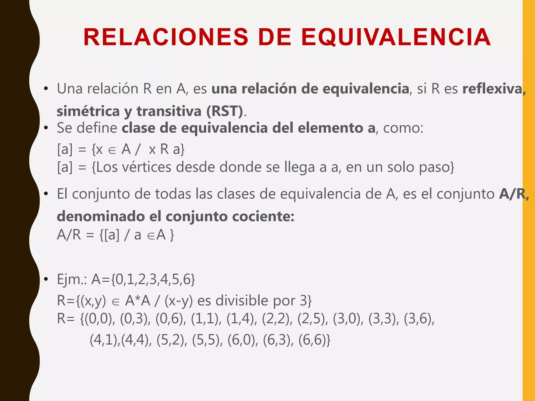 Relacion de equivalencia | PPTX