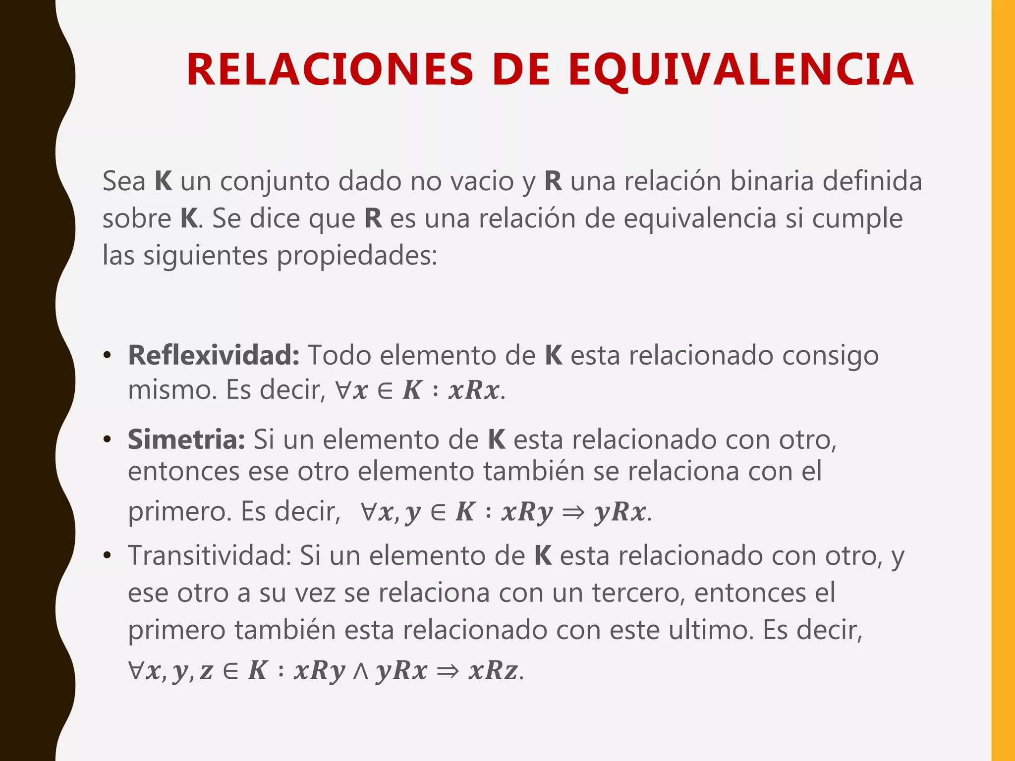 Relacion de equivalencia | PPTX