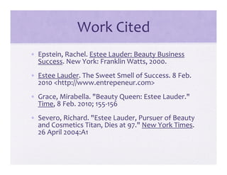 Estee Lauder | PPT