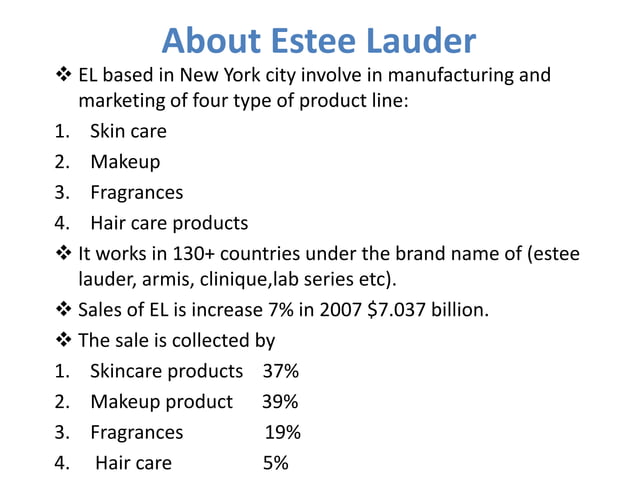 Estee lauder companies | PPTX