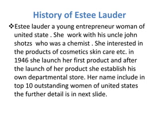 Estee lauder companies | PPTX
