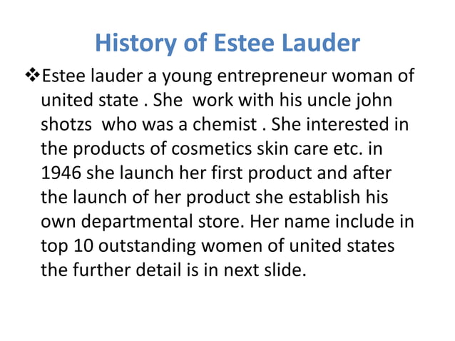 Estee lauder companies | PPTX