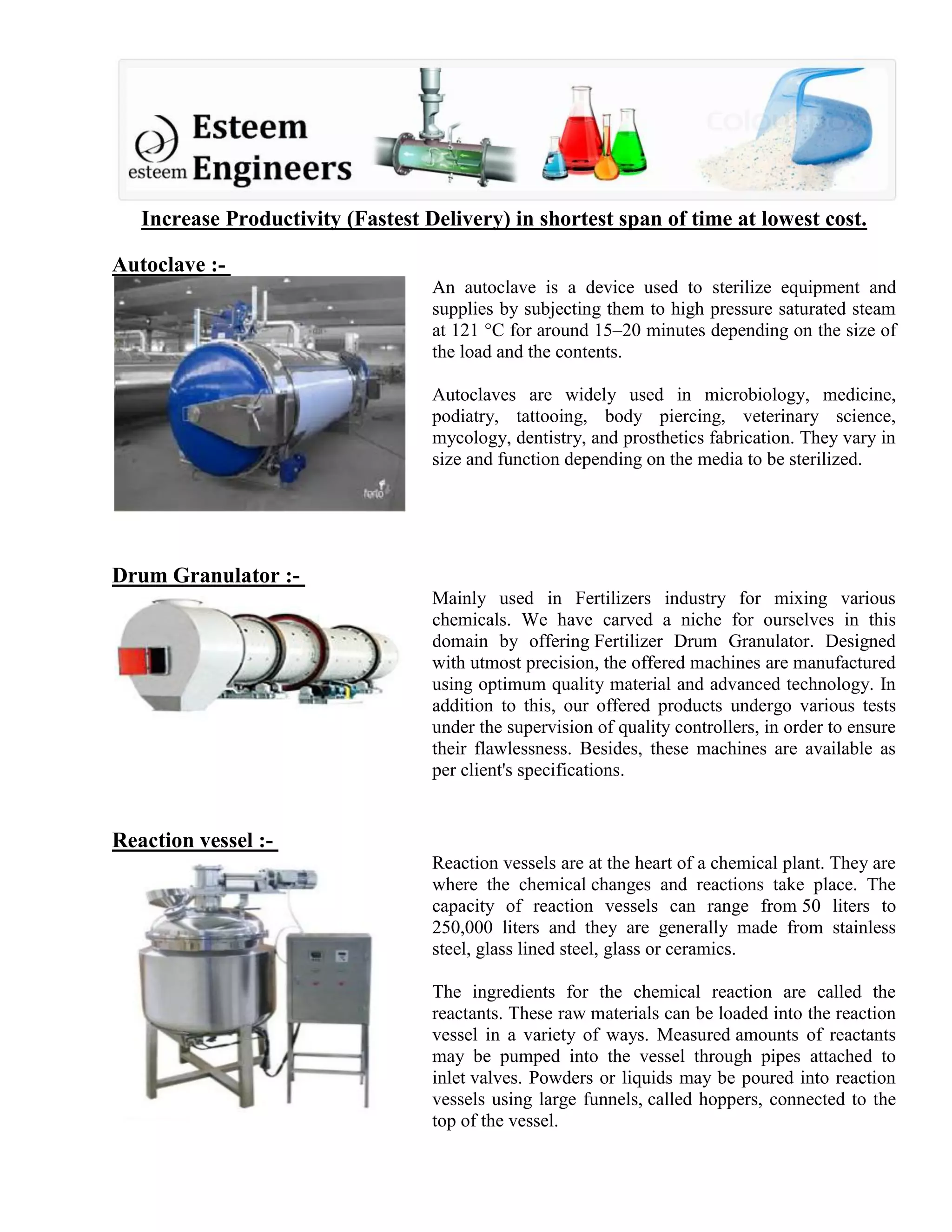 Esteem Engineers Chemical Mixers | PDF