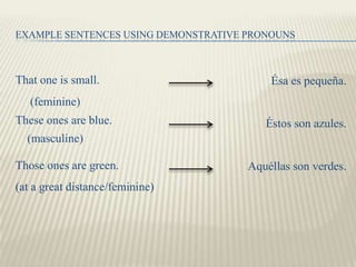 Este, ese y aquel | PPTX
