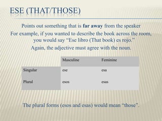 Este, ese y aquel | PPTX