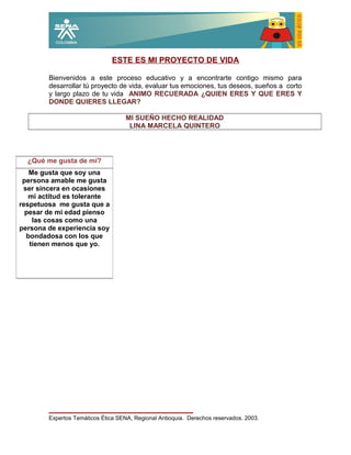Este es mi proyecto de vida | DOC